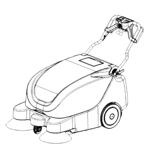 Michco Inc. - Manual Tennant S9 Battery Walk Behind Sweeper