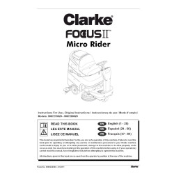 Michco Inc. - Manual Clarke Focus II Micro Rider 26D and 28B